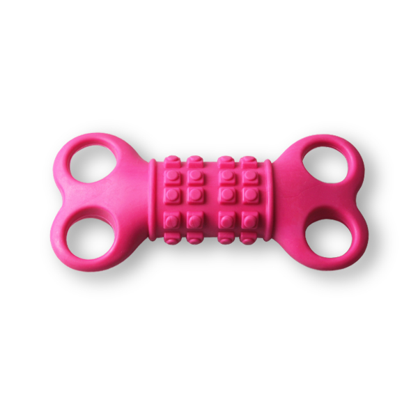 Non-Toxic Safe Dog Toy M Size Shrimp Shaped Bite Resistant Rubber